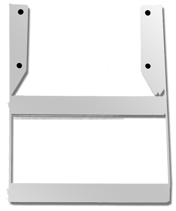 VU191105 - FRAME STEPS - 24"" STAINLESS STEPS W/CHROME STEEL SIDES